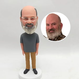 Custom Bobbleheads Cool Father's Day Gift,custom Grandfather Bobblehead ...