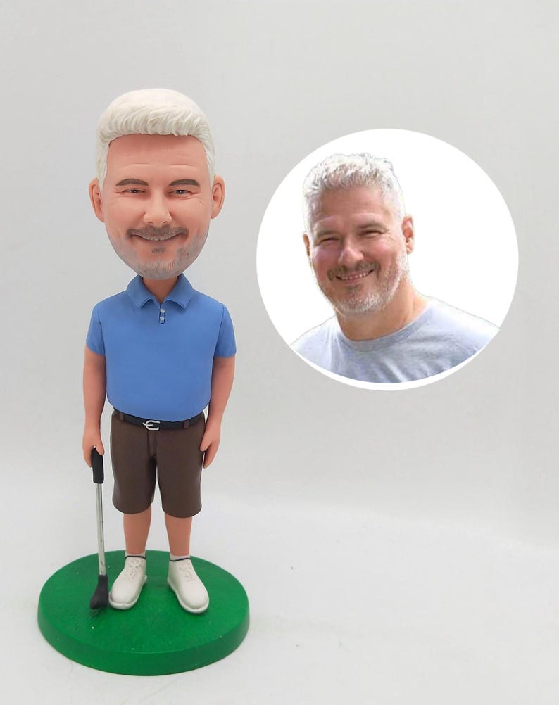 Custom Golf Bobblehead Personalized Golfer Figurine Creative Sculpture ...