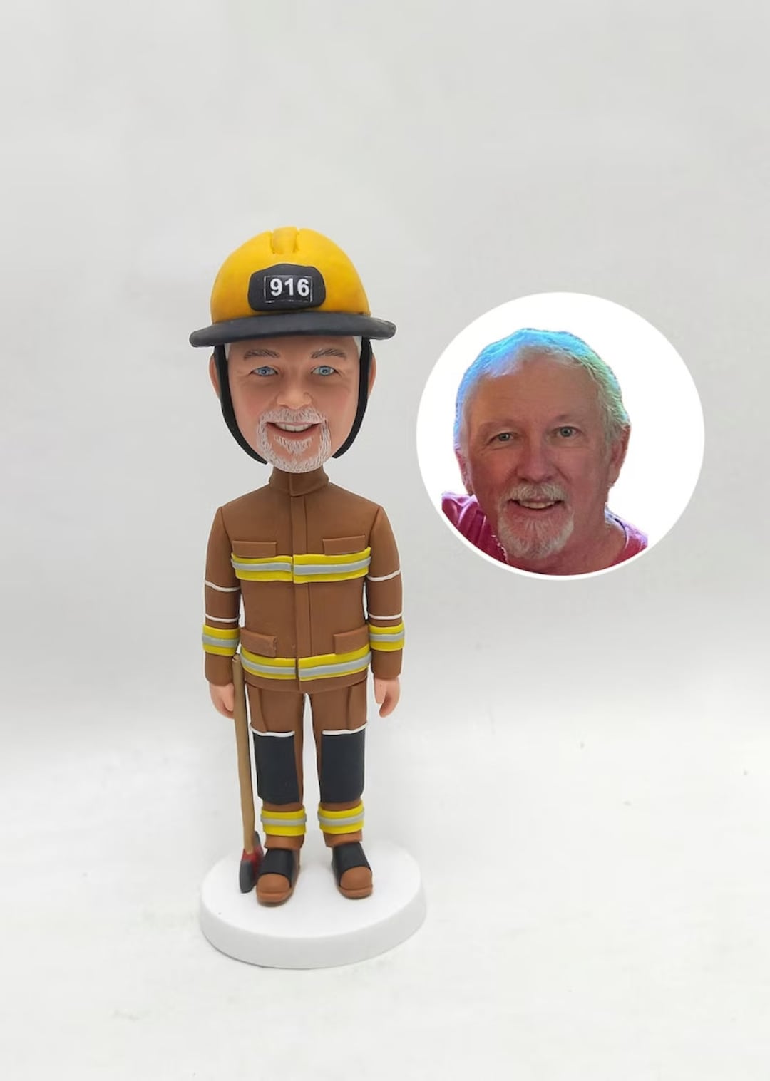 Custom Bobblehead Chief Firefighter, Fight Fighter Custom Bobblehead ...