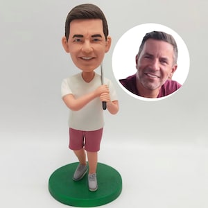 Custom Golf Bobblehead Personalized Golfer Figurine Creative Sculpture ...