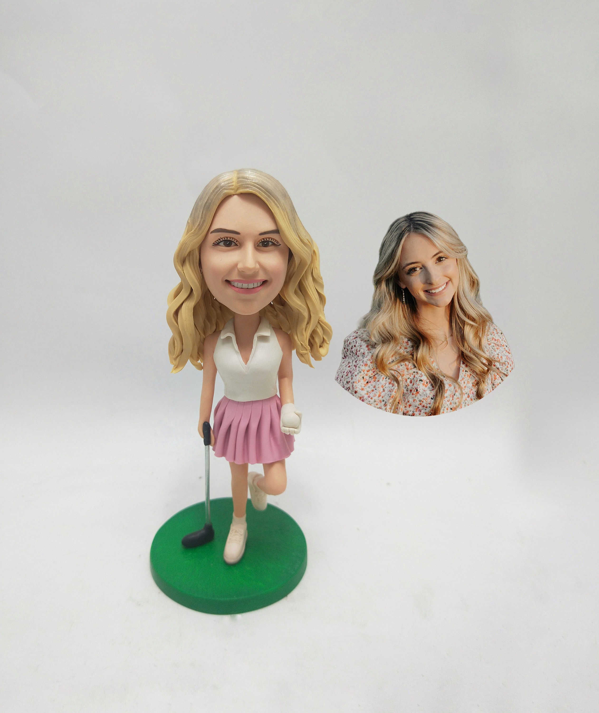 Custom Golf Bobbleheads, Custom Golfer Figurines for Wife, Personalized ...