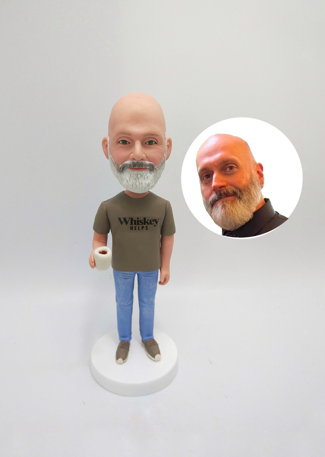 Personalized Grandpa Bobblehead Custom Figurine Made From Photos for ...