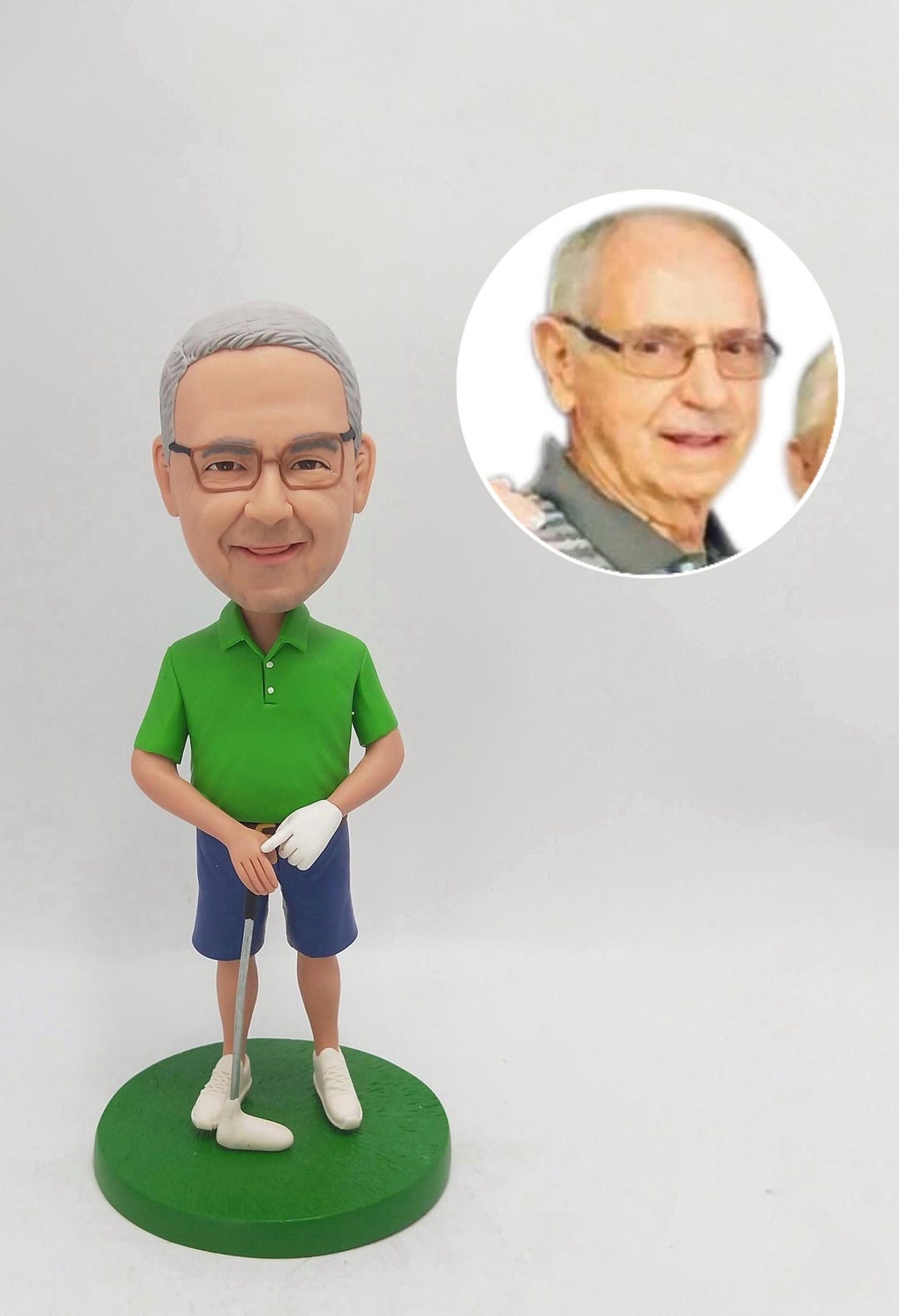 Custom Golf Bobblehead From Photo, Personalized Senior Golfer Figurine ...