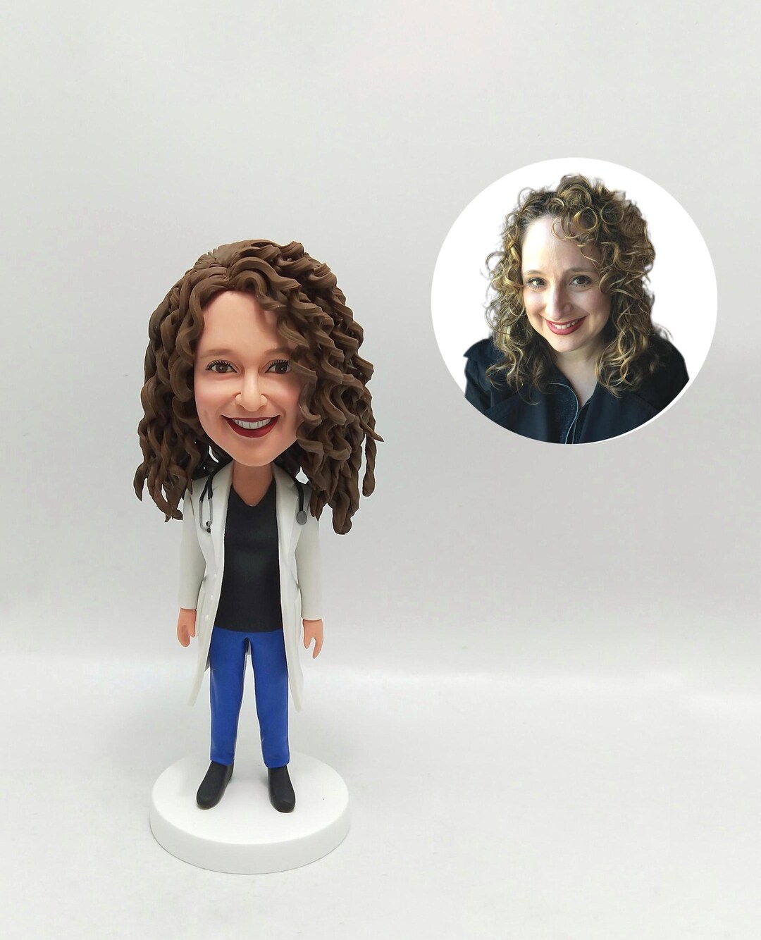 Custom Female Doctor Bobblehead From Photo, Personalized Woman ...