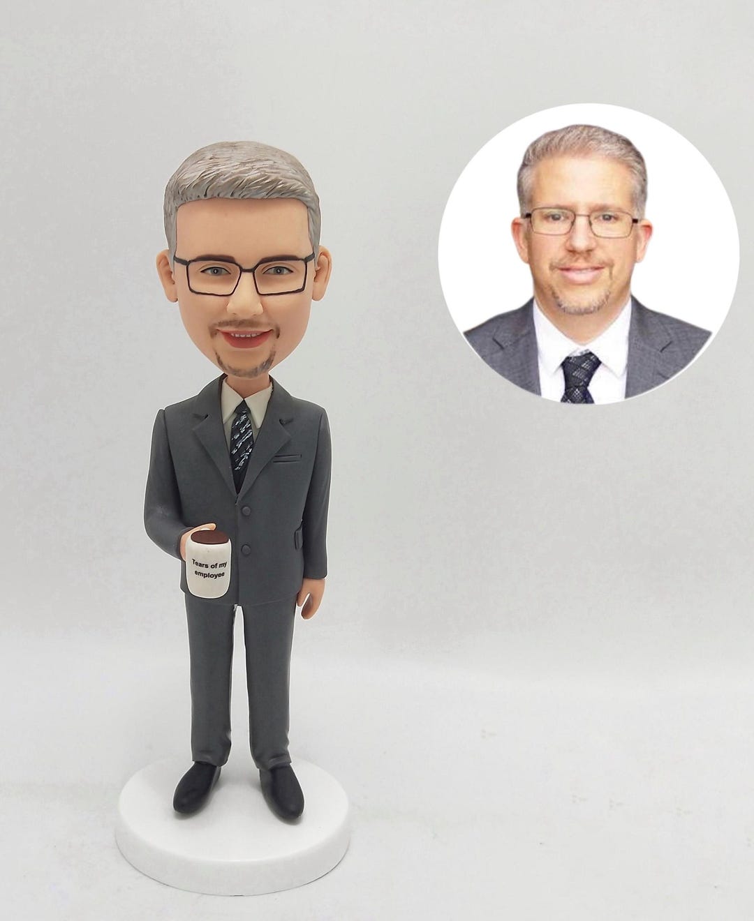 Custom Business Man Bobblehead Personalized Office Figurine Created ...
