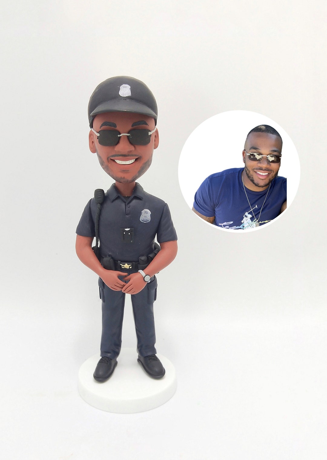 Custom Policemen Bobblehead, Custom Male Police Officer Bobblehead ...