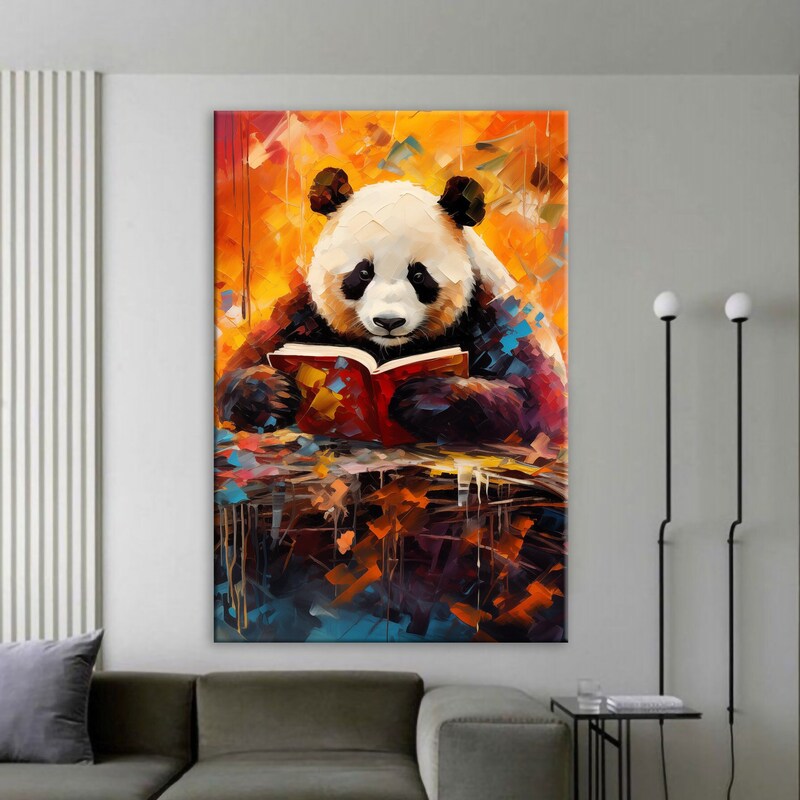 Panda Painting - Etsy