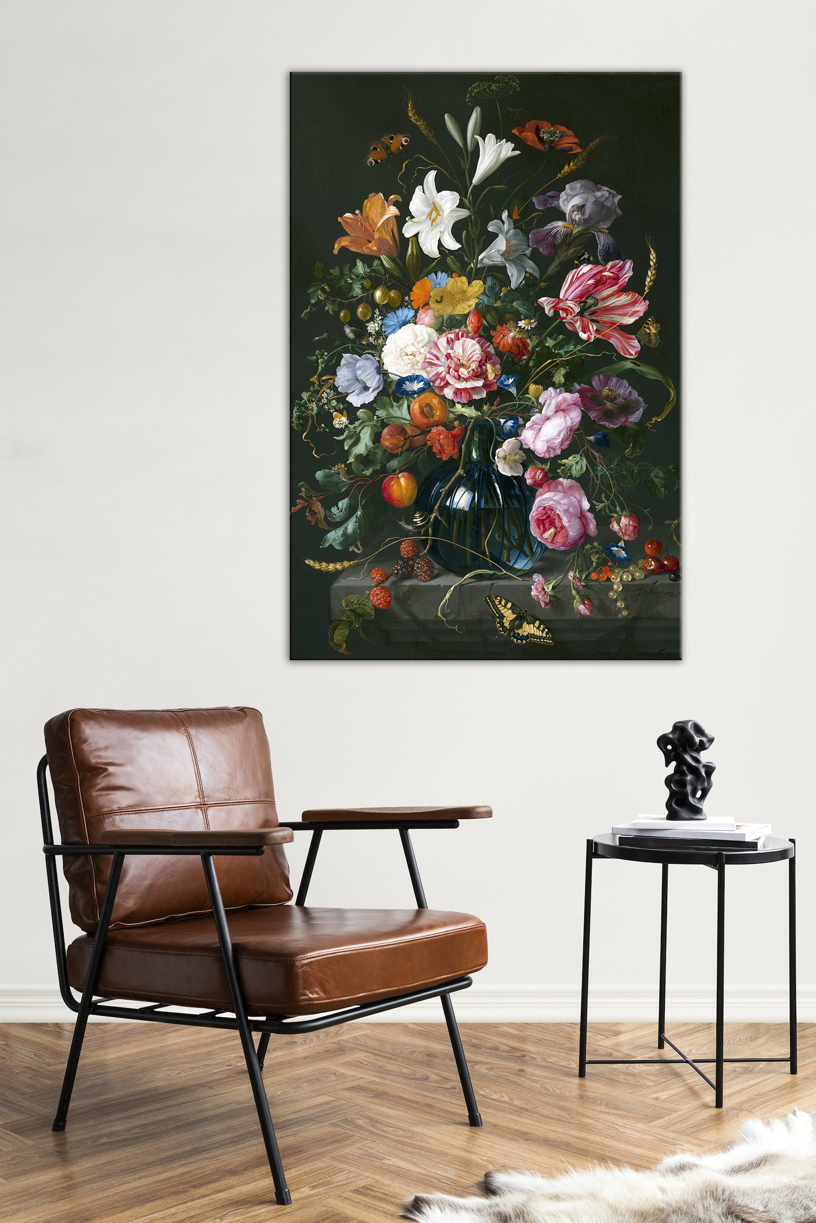 Vase of Flowers 1645 Jan Davidsz De Heem Reproduction Floral Wall Art ...