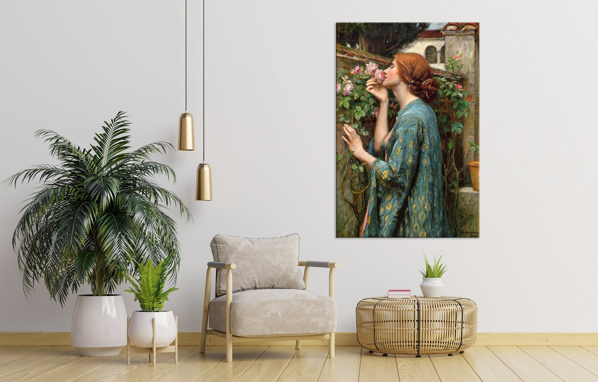 The Soul of the Rose 1908 John William Waterhouse Canvas Wall Art ...