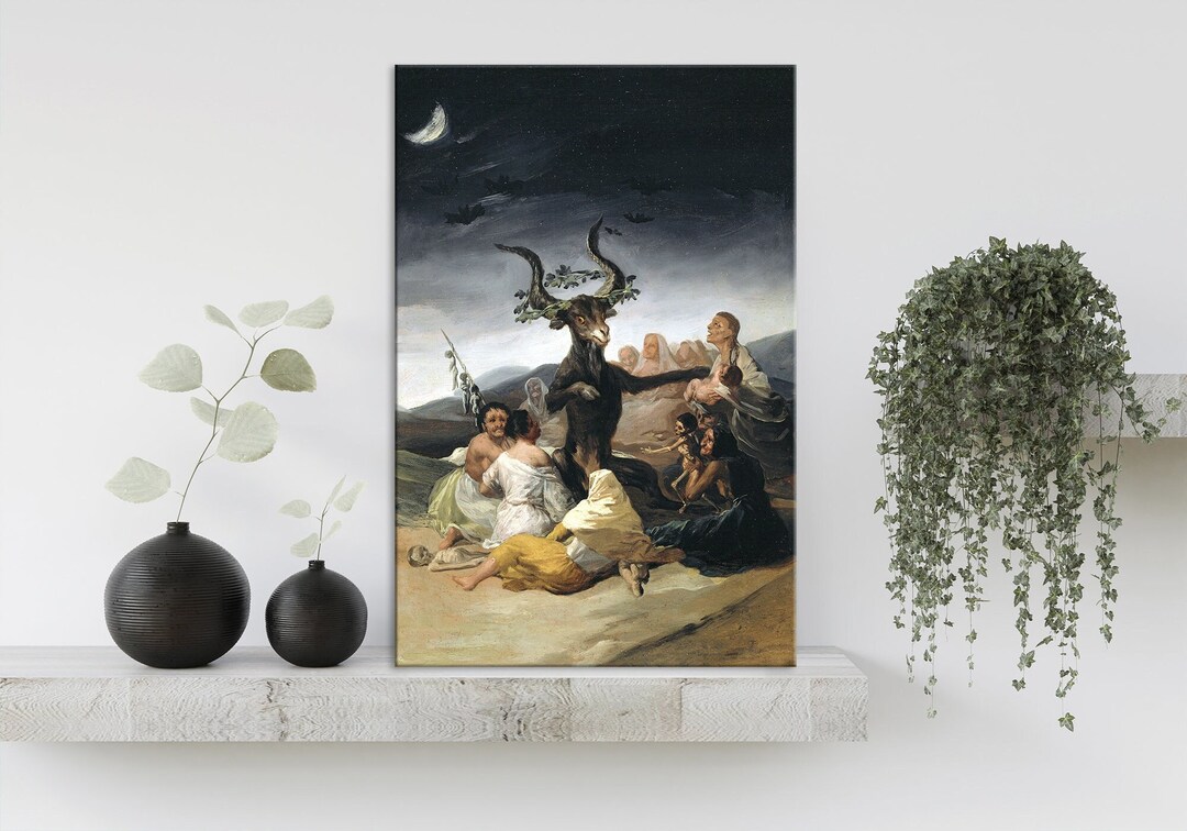 Witches' Sabbath 1798 Francisco De Goya Canvas Wall Art Reproduction ...