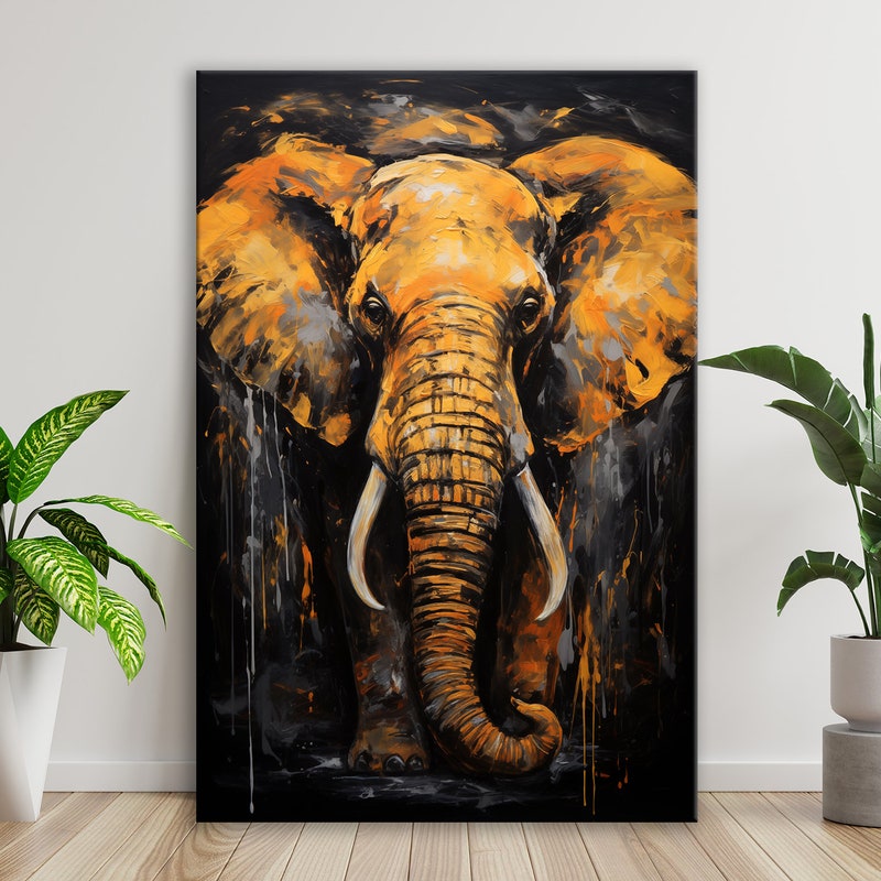 Elephant Canvas - Etsy