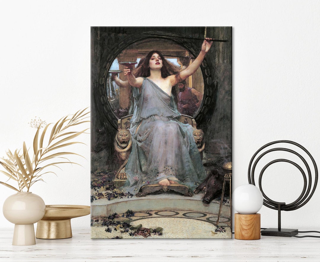 Classical Goddess Canvas Print, Mythological Art Style, Elegant Wall ...