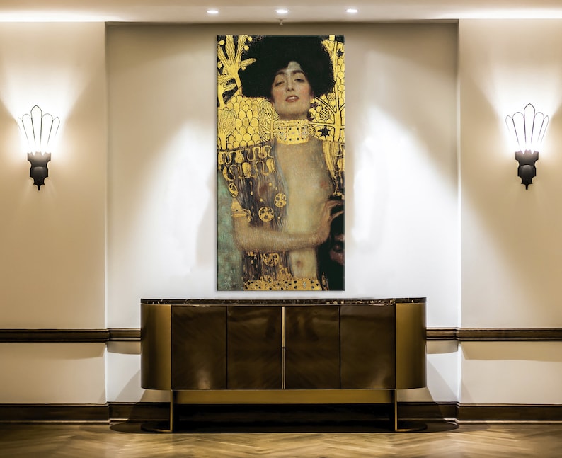 Judith and the Head of Holofernes 1901 Gustav Klimt Reproduction Print Canvas Wall Art - Etsy