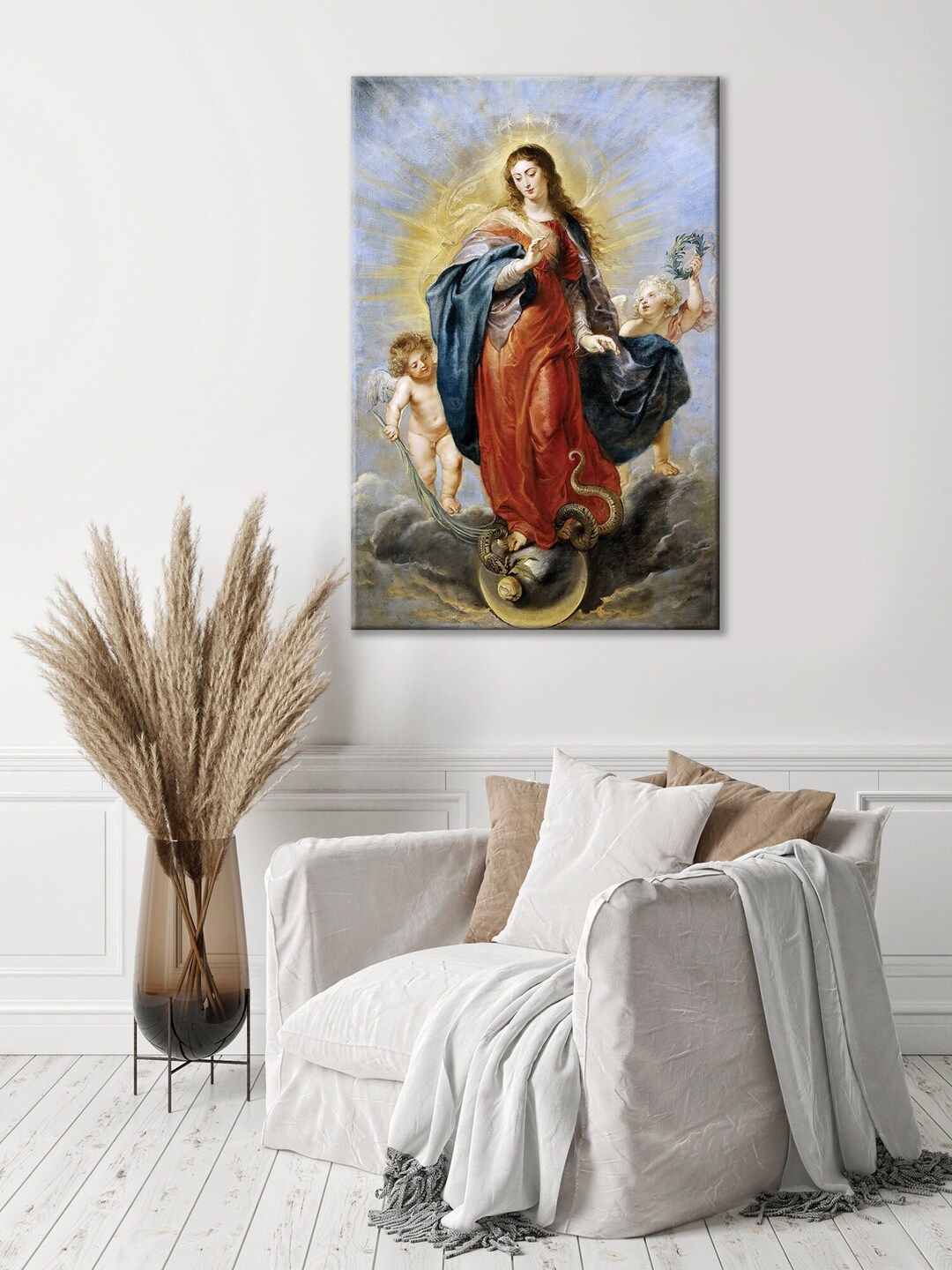 Immaculate Conception (1628) Peter Paul Rubens Canvas Wall Art, Office ...