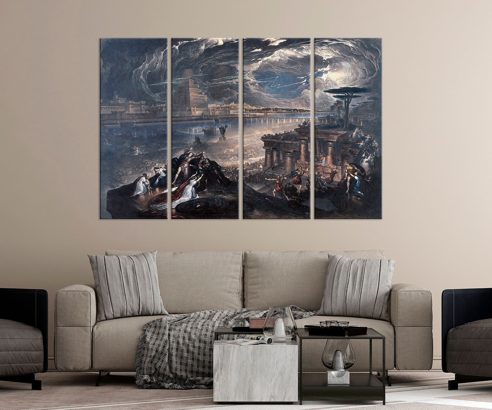 The Fall of Babylon, Cyrus the Great Defeating the Chaldean Army 1831 ...