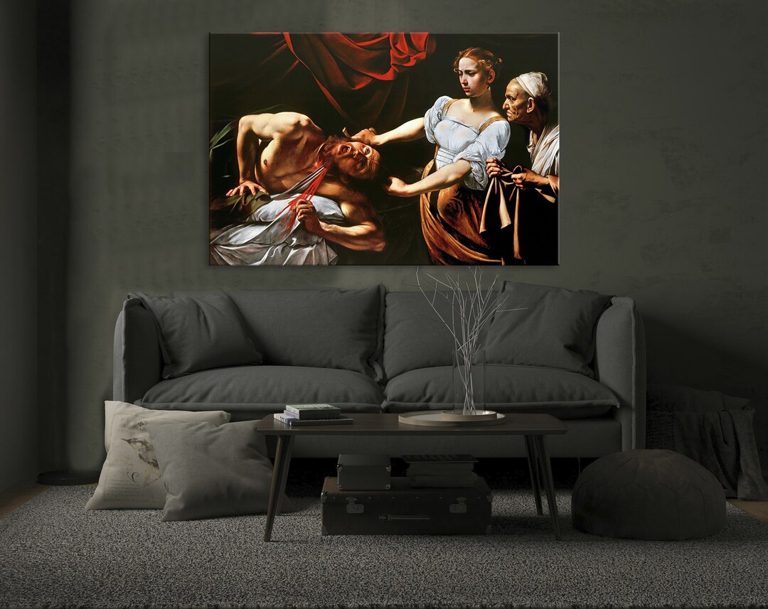 Judith Beheading Holofernes (1599) Caravaggio Canvas Wall Art Home ...