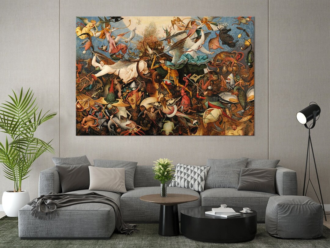 The Fall of the Rebel Angels Print Pieter Bruegel – 1562 Renaissance ...