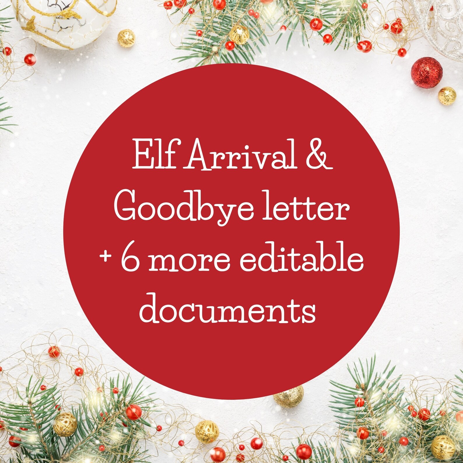 Editable Elf Arrival Letter, Elf Arrival Idea, Goodbye Letter ...