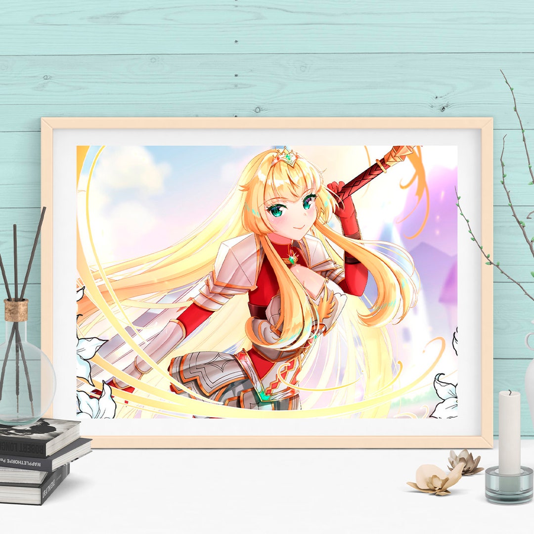 Hime Art Print, Orihime Studio Poster, Orihime Studio Merch, Vtuber Merch, Orihime Studio Art ...