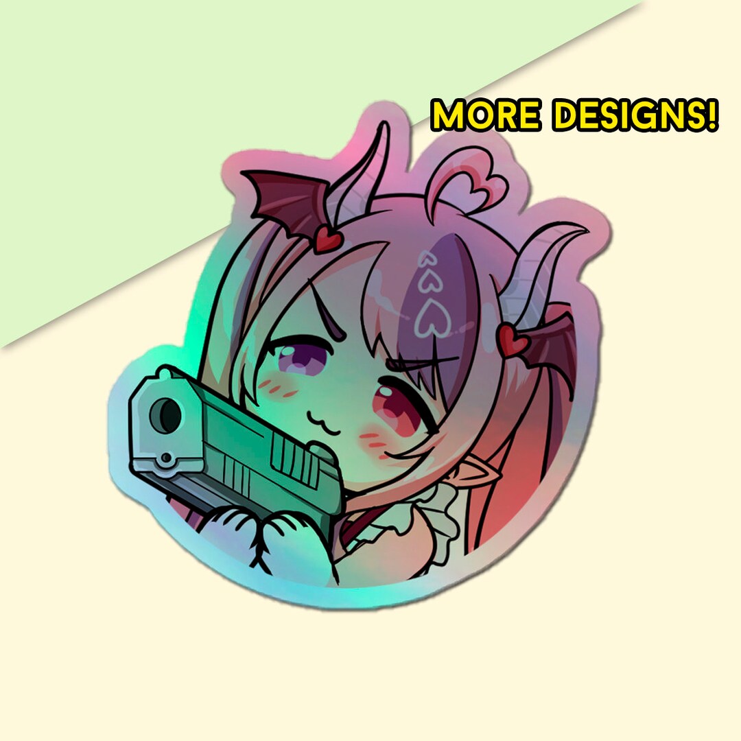 Vshojo Ironmouse Holographic Stickers Vtuber Stickers, Kiss Cut ...