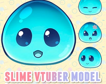Chibi Slime Vtuber Fully Rigged Live2d Model - Etsy