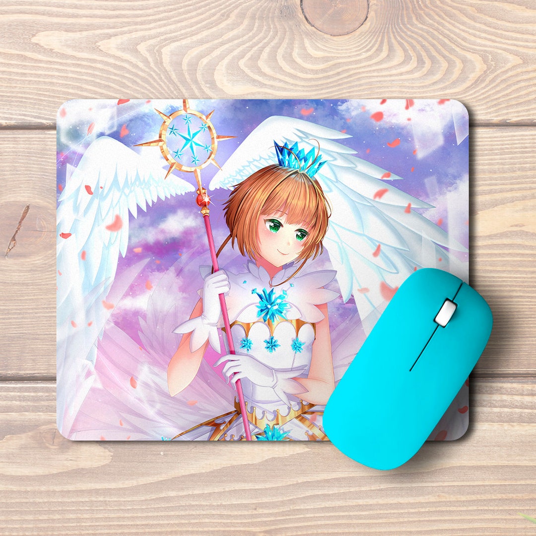Sakura Clear Card Mousepad Anime Illustration Mousepad Gift Office Cute ...