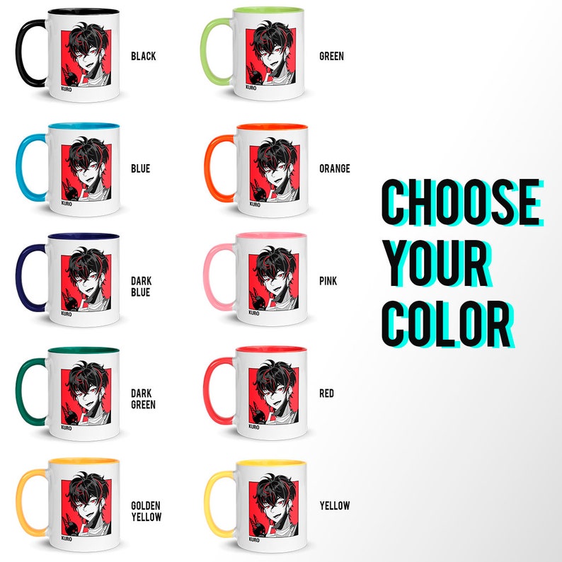 Vshojo K9 Kuro Ceramic Mug Vtuber Cute Mug Vtuber Coffee Cup ...