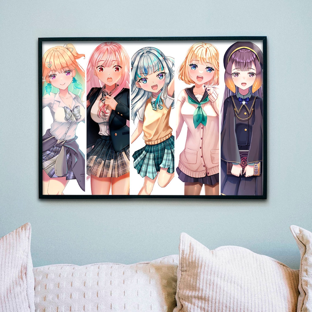 Hololive Myth Art Print, Hololive Poster, Vtuber Poster, Hololive Merch ...