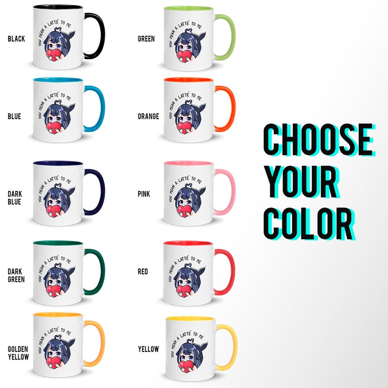 Shylily Mug You Mean a Latté to Me Vtuber Cute Mug Vtuber - Etsy