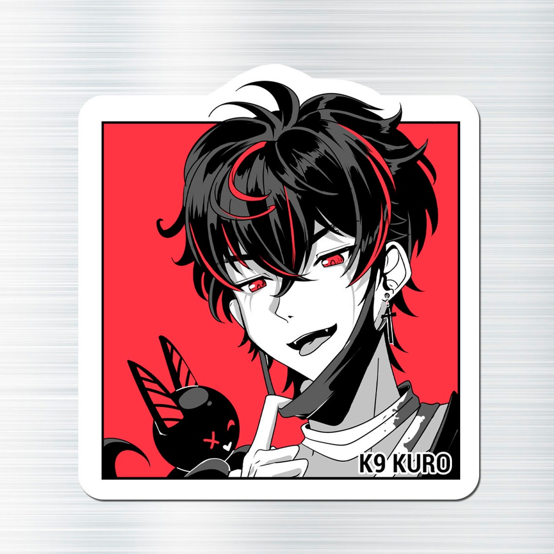 Vshojo K9 Kuro Fridge Magnet, Die Cut Vtuber Magnets 3 3, Vtuber Merch ...