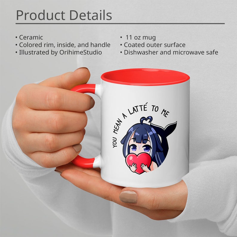 Shylily Mug You Mean a Latté to Me Vtuber Cute Mug Vtuber - Etsy