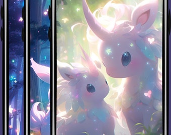 3 Cell Phone Backgrounds - Cute Mythical Creatures Wallpaper Set ...