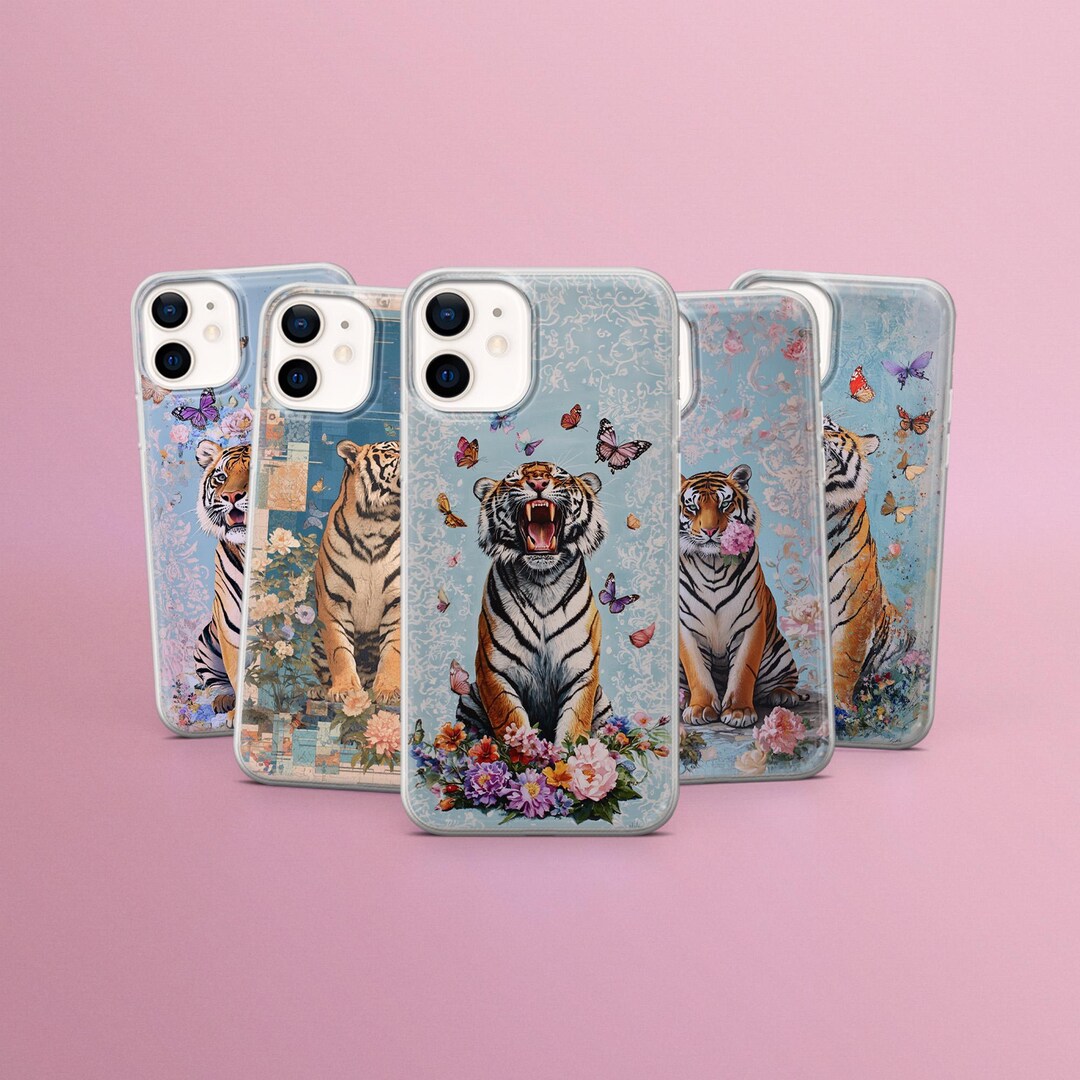Wild Tiger Phone Case Big Cat Cover for iPhone 15pro, 14, 13, 12, 11 ...