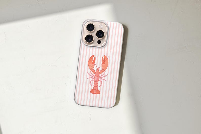 Lobster Seashell Crab Phone Case Seafood Cover for iPhone 17 Pro Max ...