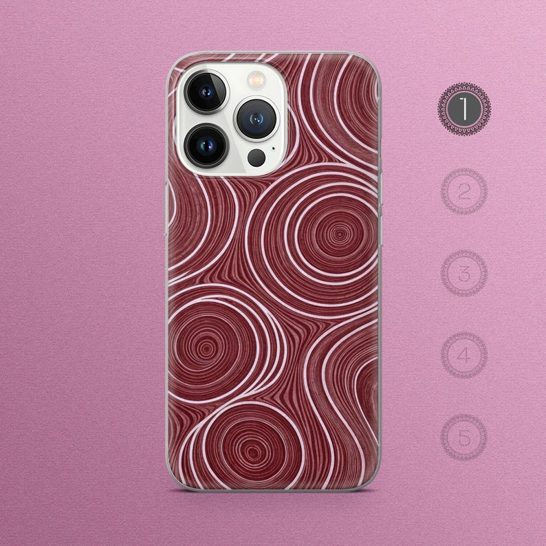 Cherry Red Phone Case Dark Aesthetic Cover for iPhone 16 Pro,14, 13, 12 ...