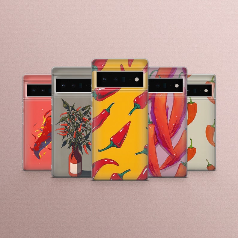 Chili Pepper Phone Case Hot Sauce Cover for Google Pixel 8,8pro, 7pro ...