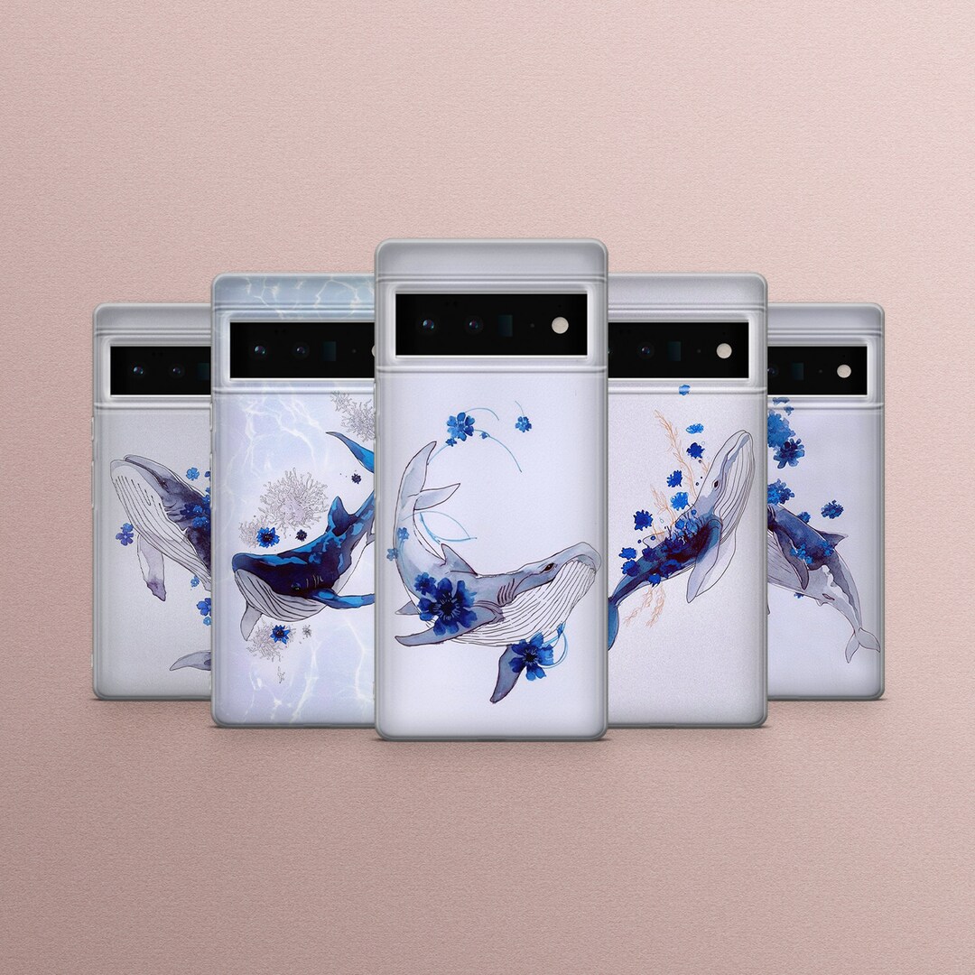 Whale Phone Case Sea Creature Aquatic Cover for Google Pixel 8,8pro ...