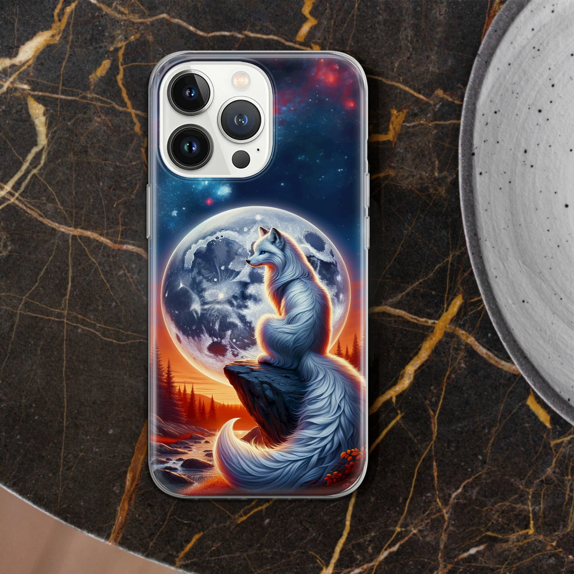 Colorful Forest Fox Case Cover for iPhone 15, 14pro 13, 12, 11, Galaxy ...