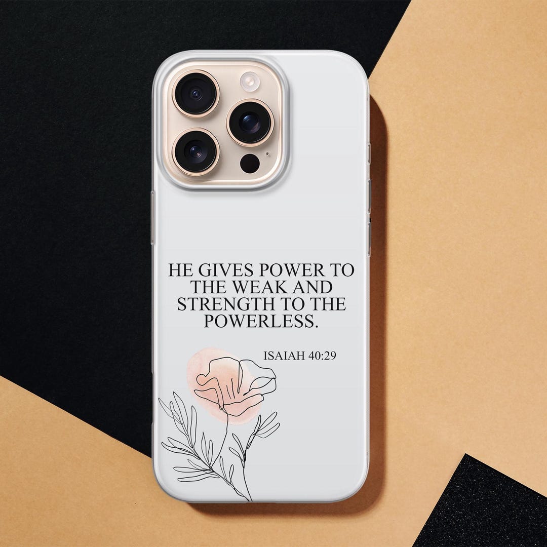 Christian Phone Case Bible Verse Jesus Cover for iPhone 16 Pro,14,13,12 ...
