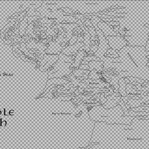 Map of Middle Earth Color and Outline SVGPNGJPG - Etsy