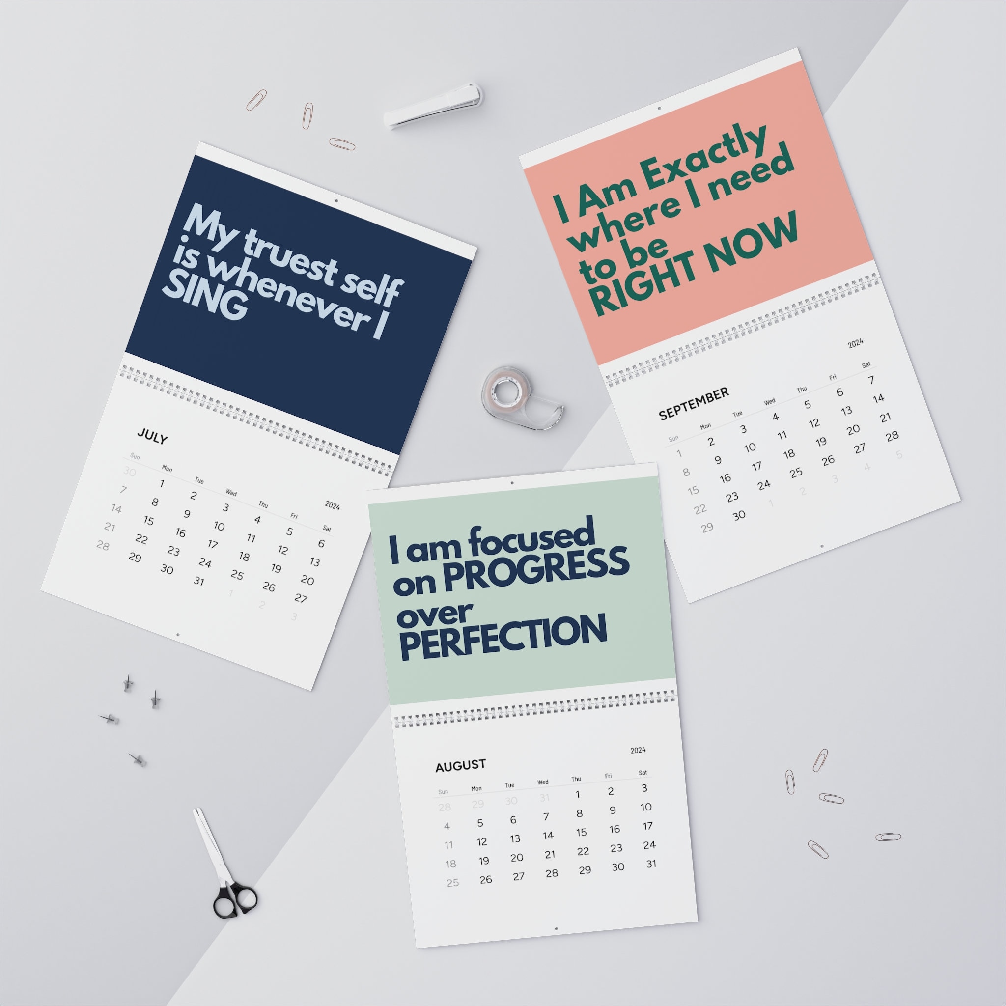 Affirmations for Singers Wall Calendars (2024) - Etsy