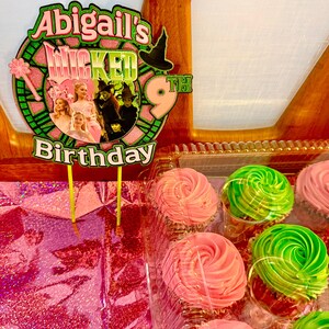 Personalized Wicked Birthday Cake Topper: Elphaba & Glinda Party Decor ...