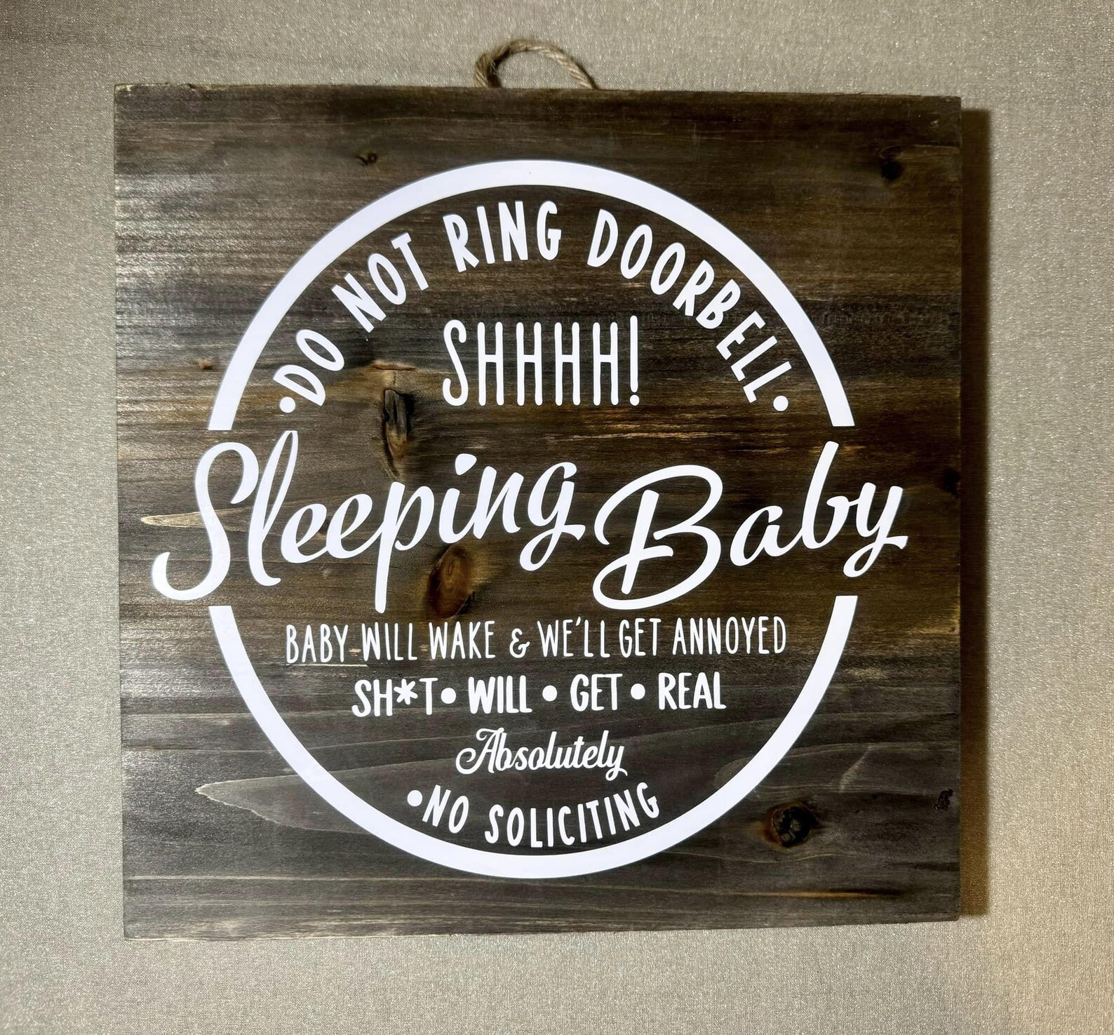 Do Not Disturb Sleeping Baby Door Sign, Baby Sleeping Sign, Do Not ...