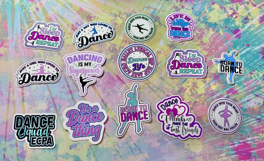 Dance Stickers - Ballet, Tap, Jazz - Set of 10 - Etsy