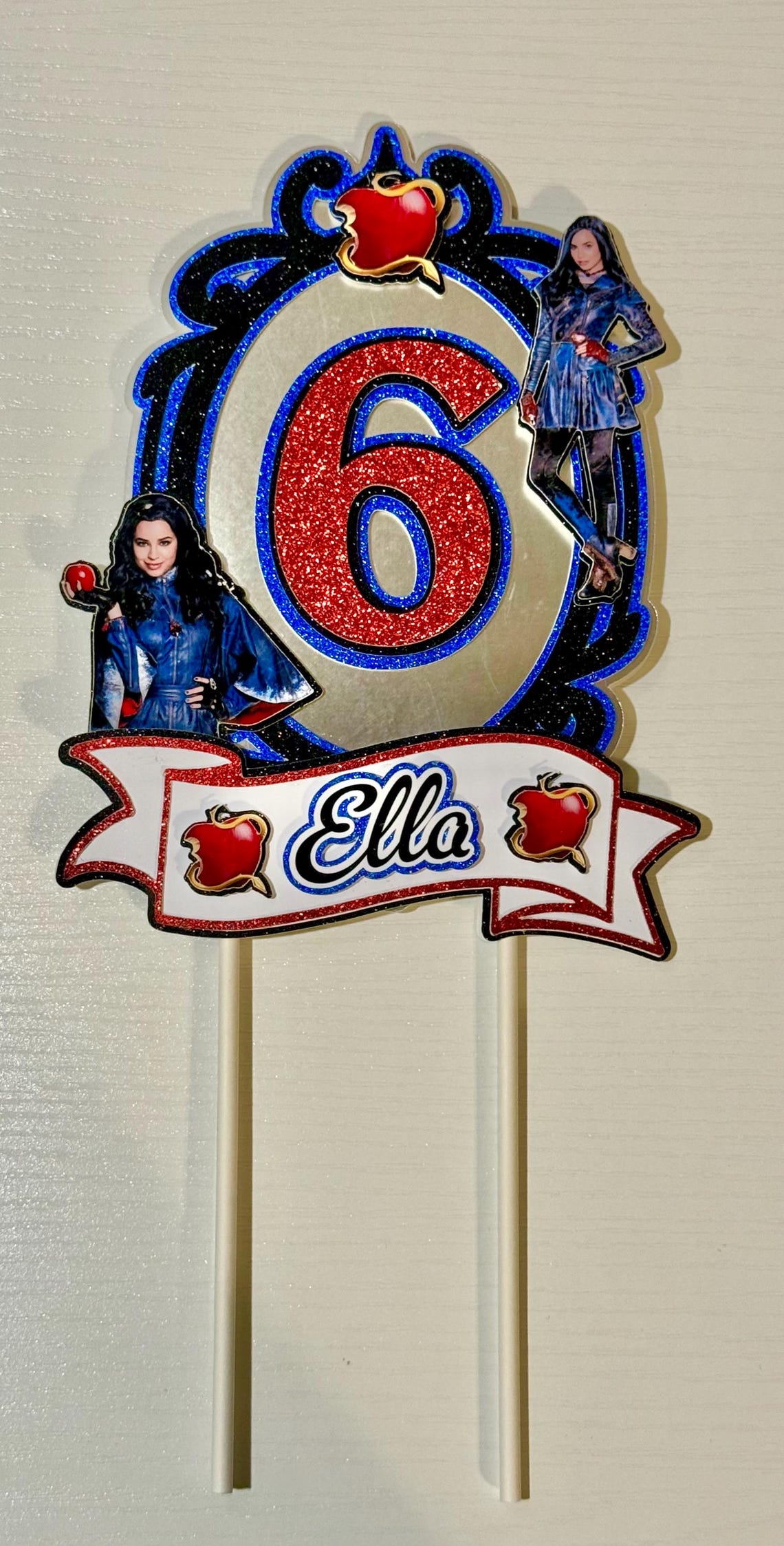 3D Descendants Cake Topper: Personalized Party Decoration - Etsy