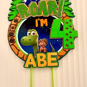 3D Dinosaur Cake Topper: Personalized Birthday Party Decor - Etsy