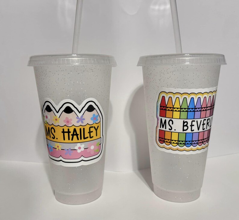 Teacher Appreciation Gift Waterproof Personalized NAME STICKER Back to ...