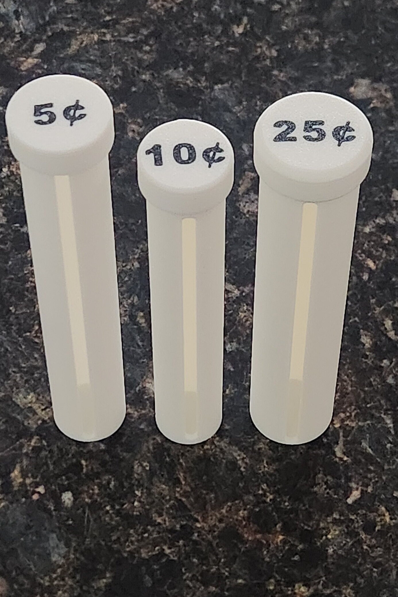 Coin Tubes for Quarters Dimes and Nickels With Viewing Slot. - Etsy