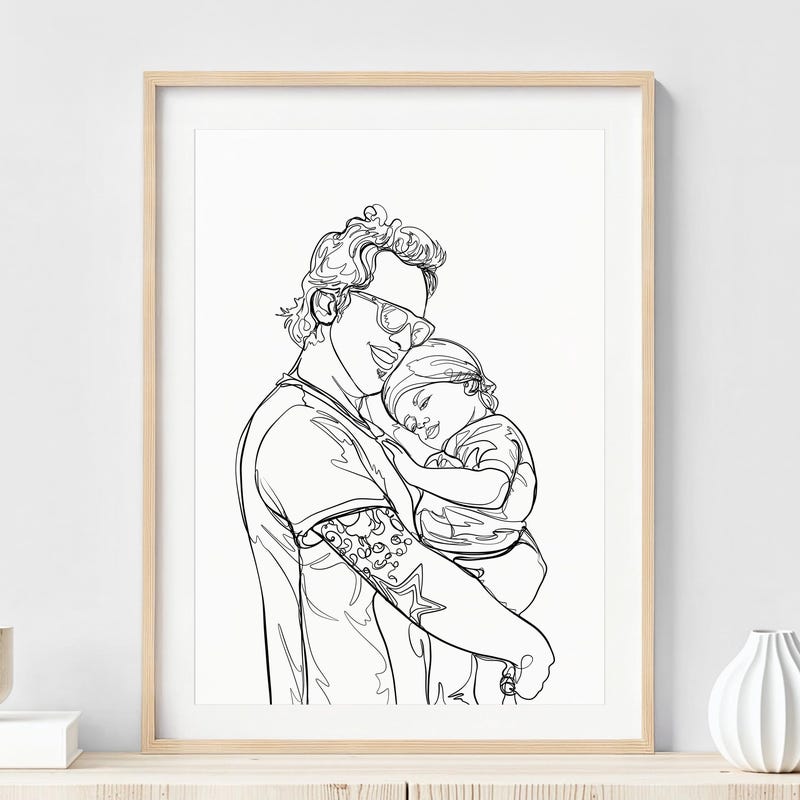 Custom Drawing Grandpa - Etsy UK