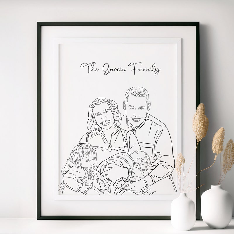 Christmas Line Drawing - Etsy